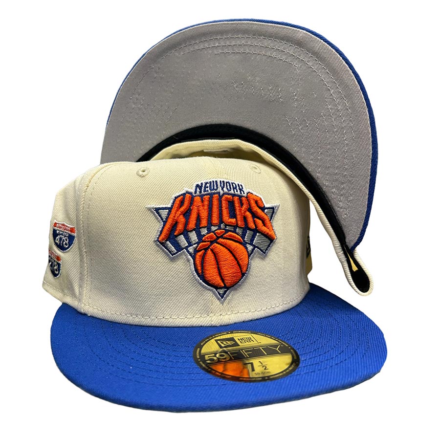 New York Knicks Chrome Interstate Side Patches Gray UV New Era 59FIFTY ...