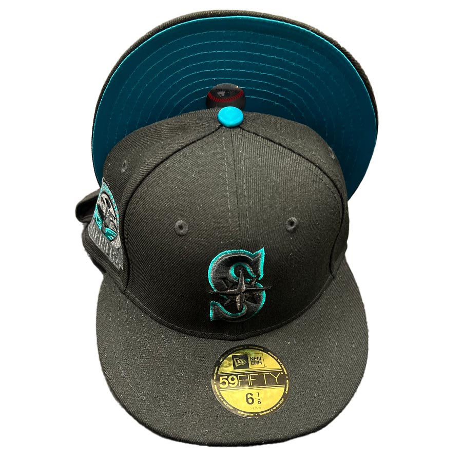 Seattle Mariners Black Pro Image Exclusive 30th Aniv Patch Teal Satin ...