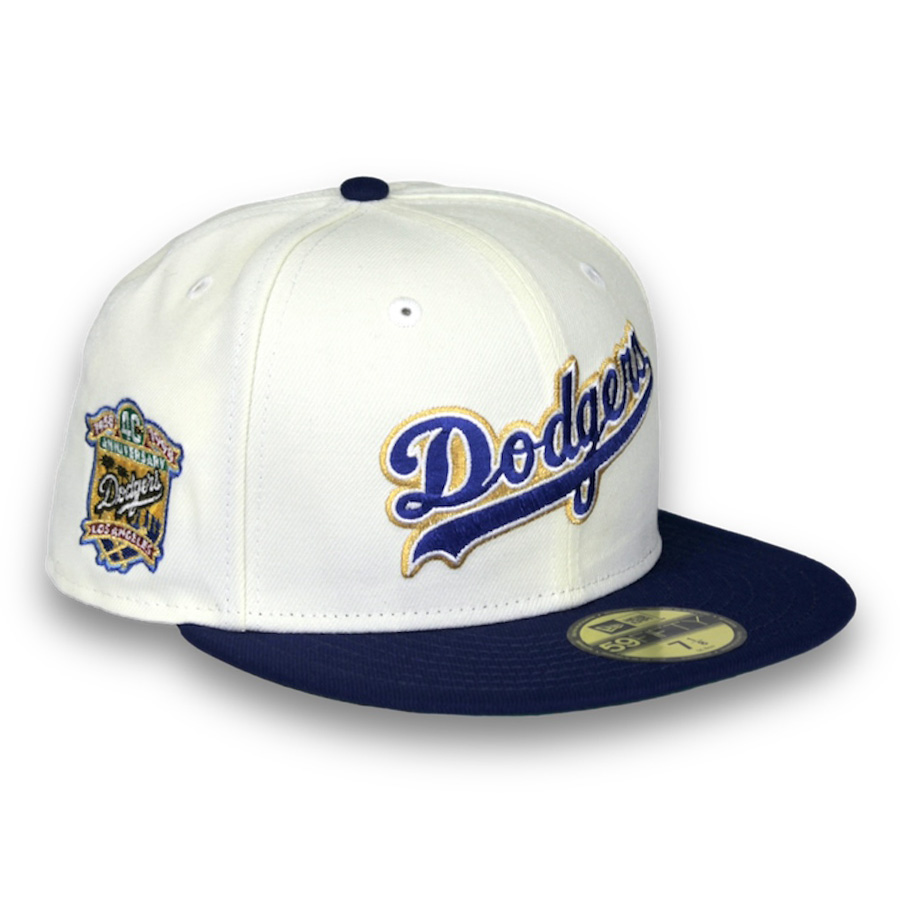 Los Angeles Dodgers Chrome Coat Of Arms 40th Patch Gray UV 59FIFTY ...