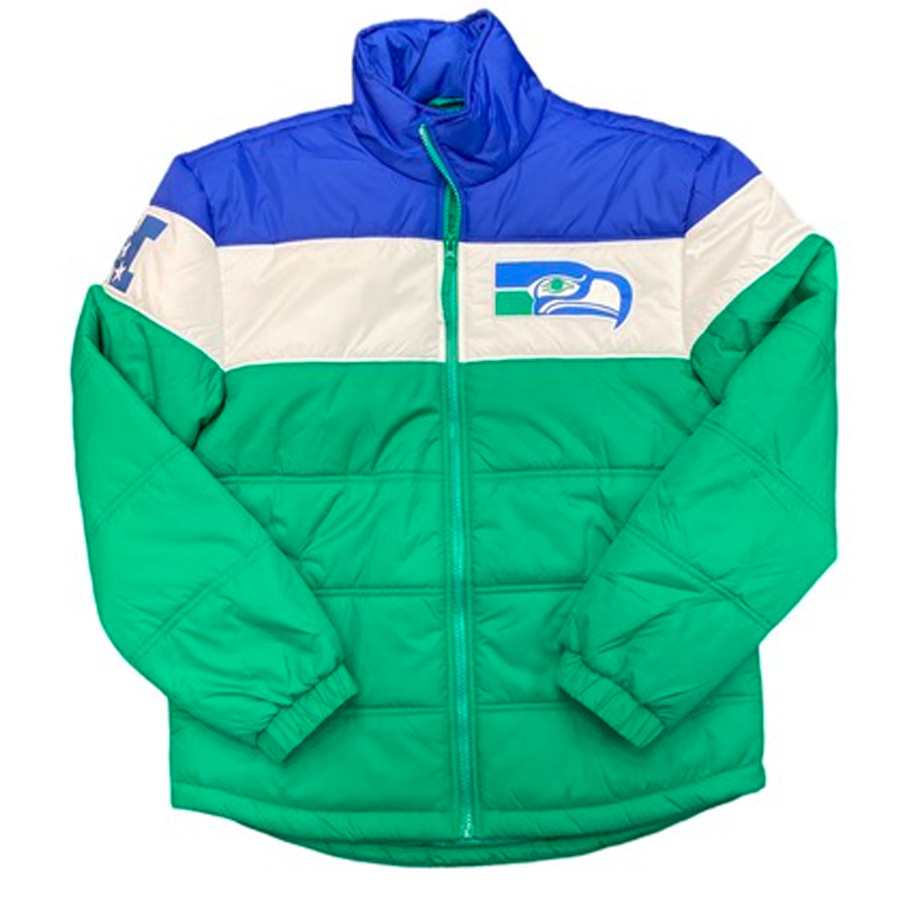 Seattle Seahawks Royal Blue Green Retro Throwback Mitchell & Ness ...