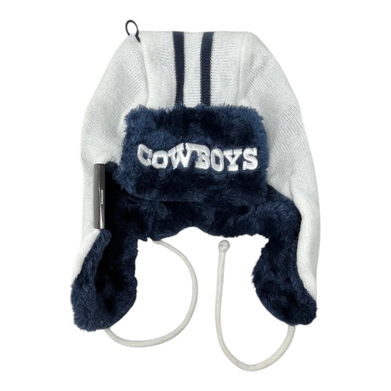 Dallas Cowboys Retro Helmet Head New Era Trapper Knit Hat | Pro Image ...