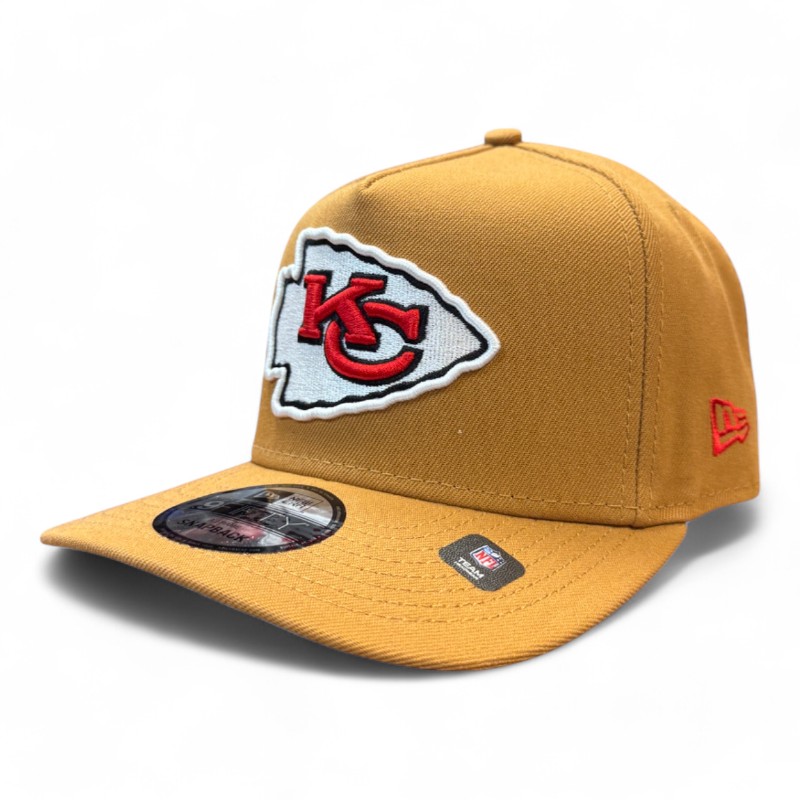 Kansas City Chiefs Light Bronze New Era 9FIFTY A-Frame Snapback Hat ...