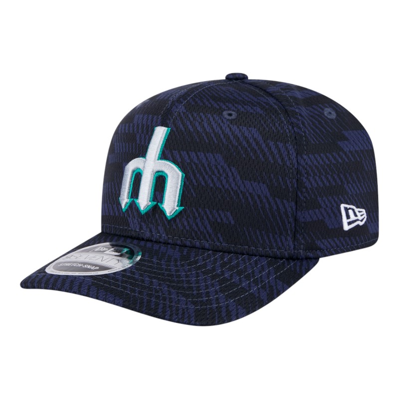 Seattle Mariners Navy Trident 2025 Clubhouse New Era 9SEVENTY Stretch ...