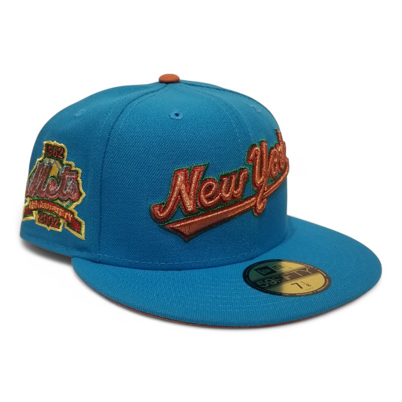 New York Mets Blue 40th Anniversary Patch Poly Rust Orange UV New Era ...